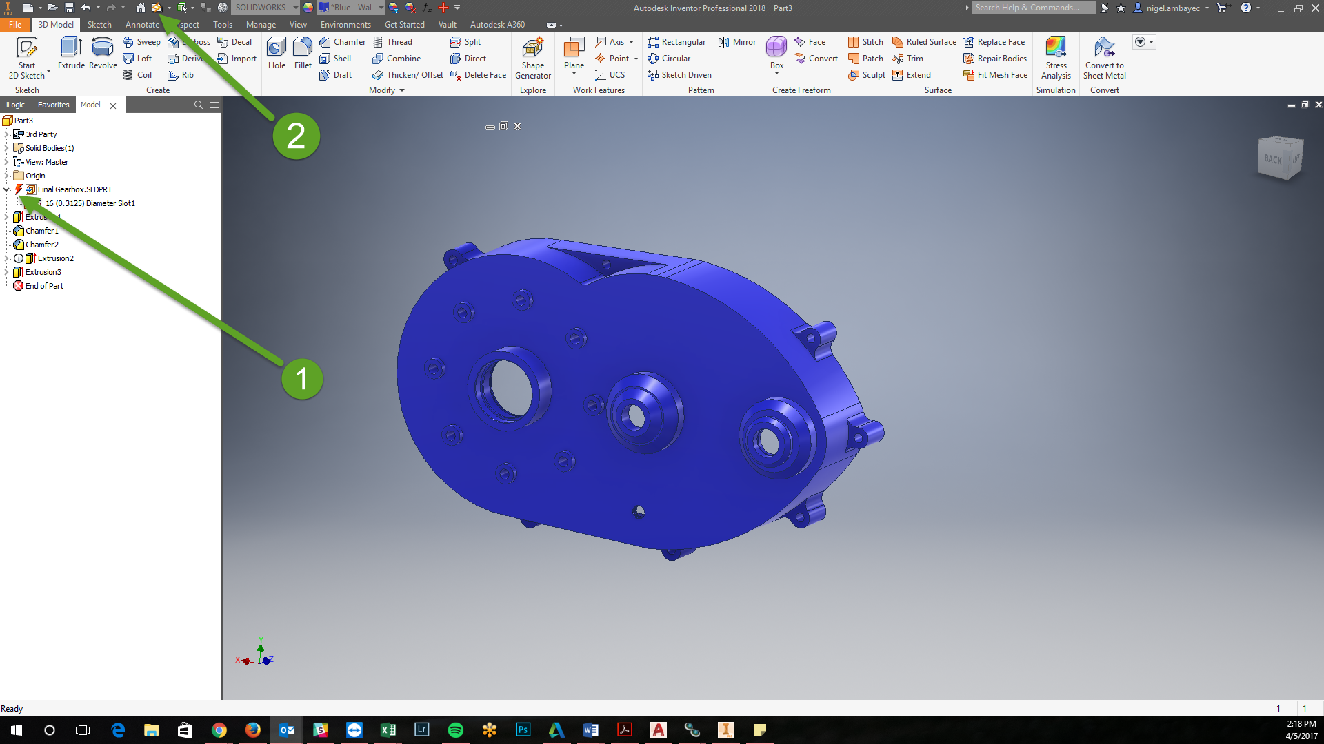 AnyCAD in Inventor: Working with Other CAD Files